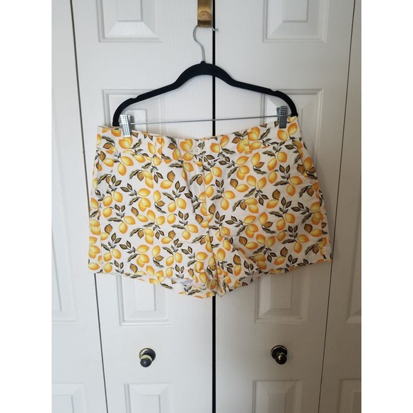 LOFT | Shorts | Loft Lemon Printed Chino Shorts 4 Cotton 4 | Poshmark